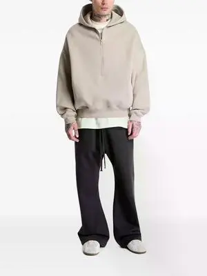 Fear Of God Half-zip Hoodie With Property Of Essentials Print