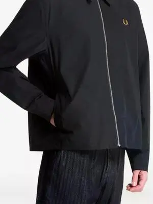 Fred Perry Embroidered Logo Poplin Zip-up Jacket