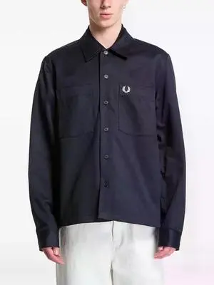 Fred Perry Twill Overshirt - Blue