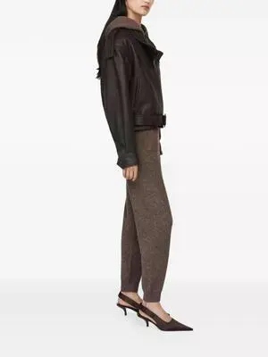 DUCIE Serpa Grained Calf Leather Jacket