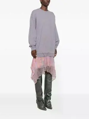 DIESEL® Lace Trim Midi Dress