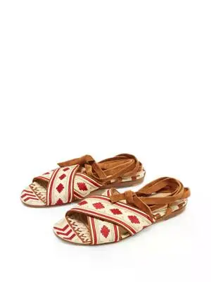 GIANVITO ROSSI Open-toe Ankle-tie Sandals