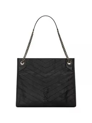 Saint Laurent Niki Leather Tote Bag - Black