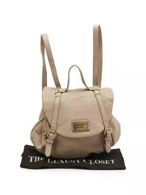 Marc Jacobs Leather Backpack With Buckle Straps