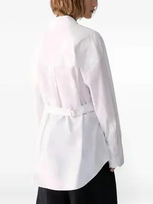 Liu Jo Poplin Shirt With Jacquard Viscose Buckle