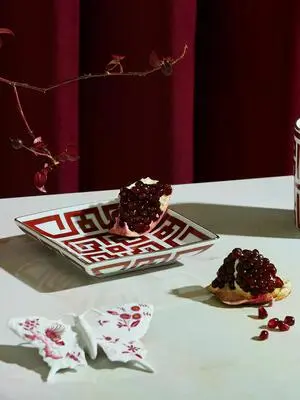 GINORI 1735 Labirinto Trinket Dish - Red