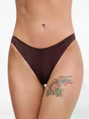 Melissa Odabash Ribbed Bikini Bottoms - Brown