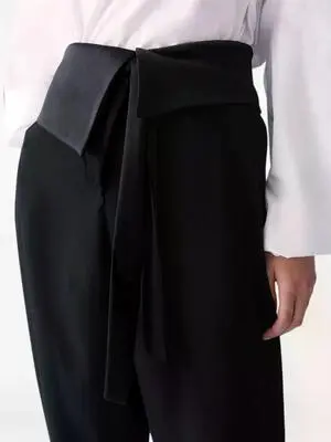 Liu Jo Envers Satin Trousers With Belt