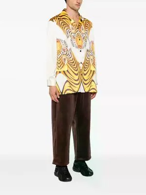 Y3 Tiger-print Buttoned Shirt