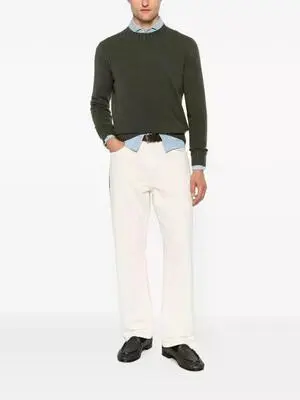 MAGAZZINO RICAMBI Ribbed-knit Crew Neck Sweater
