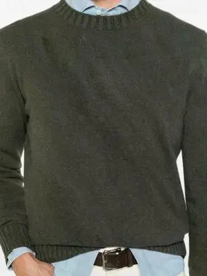MAGAZZINO RICAMBI Ribbed-knit Crew Neck Sweater