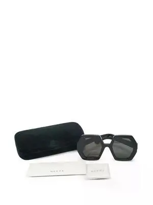 Gucci Oversized Geometric Frame Sunglasses