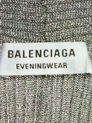 Balenciaga Knitted Maxi Dress With V-neck