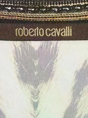 Roberto Cavalli Leopard Print Silk Kaftan