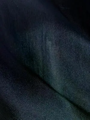 FERRAGAMO Logo-debossed Silk Pocket Square - Blue