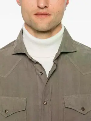Brunello Cucinelli Corduroy Western-style Shirt