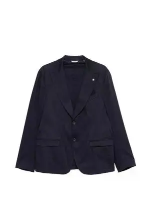 MANUEL RITZ Peak-lapel Button-fastening Blazer