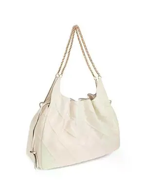 Tory Burch Fleming Quilted Leather Tote Bag - Neutrals