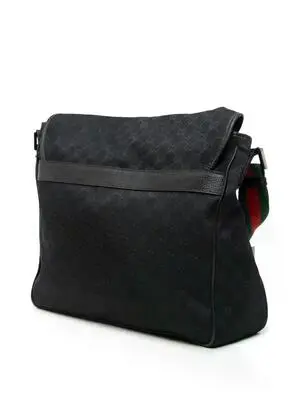 Gucci Gg Canvas Web Flap Messenger Bag