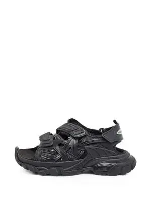 Balenciaga Track Slingback Sandals - Black