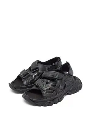 Balenciaga Track Slingback Sandals - Black