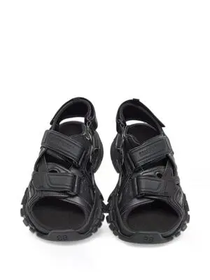 Balenciaga Track Slingback Sandals - Black