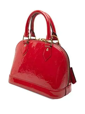 LOUIS VUITTON Monogram Vernis Alma Bb Satchel