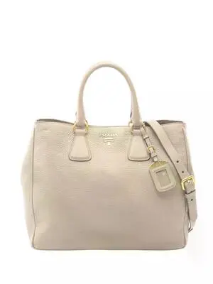 Prada Vitello Daino Satchel - Neutrals