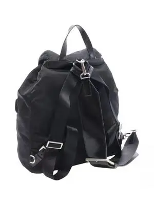 Prada 2013-2026 Saffiano Trimmed Tessuto Backpack - Black