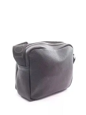 Loewe Pebble Grain Leather Messenger Bag - Black