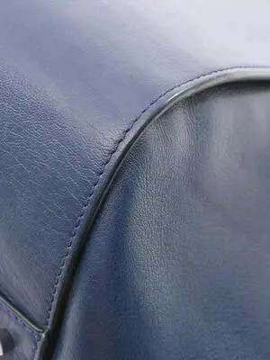 Loewe Medium Leather Hammock Satchel - Blue