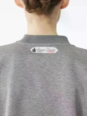 LANVIN Belted Sweatshirt In Double-faced Jersey