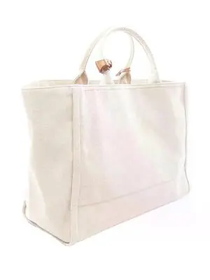 Prada Linen Blend Jardiniere Tote Bag