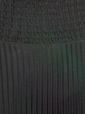 Prada Pleated Midi Skirt With Smocked Waist