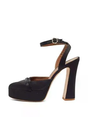 MALONE SOULIERS Platform Ankle-strap Pumps - Black