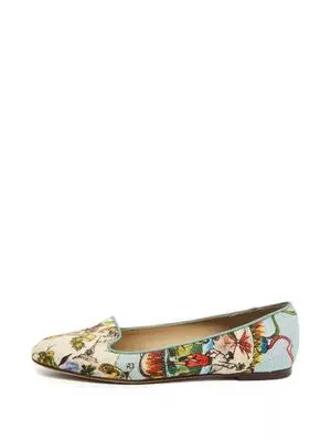 Dolce & Gabbana Brocade Graphic Print Slip-on Slippers