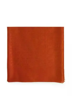 FERRAGAMO Gancini Monogram Scarf - Orange