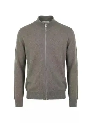 Brunello Cucinelli Zip-up Cashmere Sweater - Grey