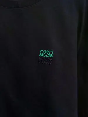 Loewe Anagram-embroidered T-shirt - Blue