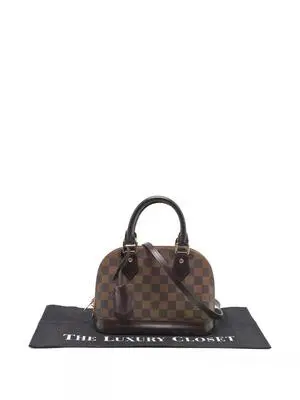 LOUIS VUITTON Bb Alma Damier Ébène Tote Bag