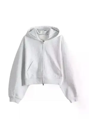 Alexander Wang Zip-up Cropped Hoodie