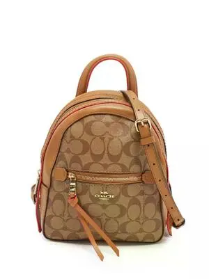 COACH VINTAGE Andi Signature Monogram Backpack - Brown
