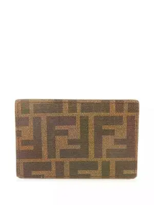Fendi Ff Logo Card Case - Brown