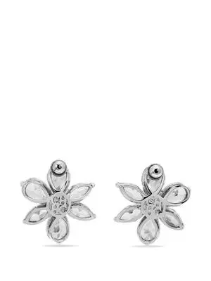 Carolina Herrera Jasmine Crystal Flower Stud Earrings