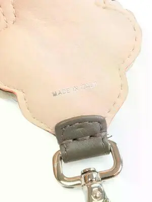 Fendi Studded Shoulder Strap With Floral Appliqu - Grey