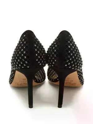 JIMMY CHOO Mesh Crystal Embellished Stiletto Pumps