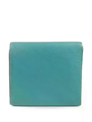 Hermès 2007 Grained-leather Tri-fold Wallet
