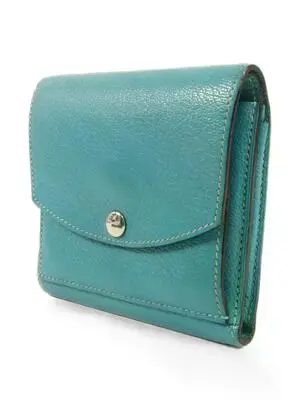Hermès 2007 Grained-leather Tri-fold Wallet