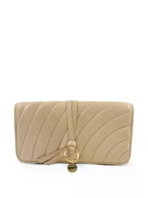 Chloé Leather Wallet - Neutrals