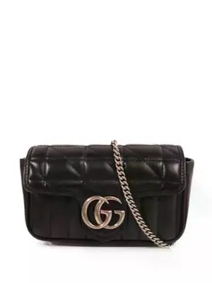 Gucci Gg Marmont Shoulder Bag - Black